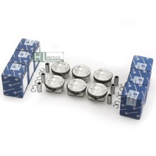 MAHLE 6x Pistons Rings Set Φ84.51mm Φ 22mm for Audi A5 VW 06E107065DM 3 ...