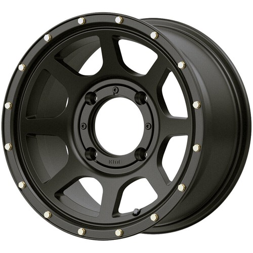 4-KMC UTV KS134 Addict 2 14x7 4x137 +38mm Satin Black Wheels Rims 14 ...