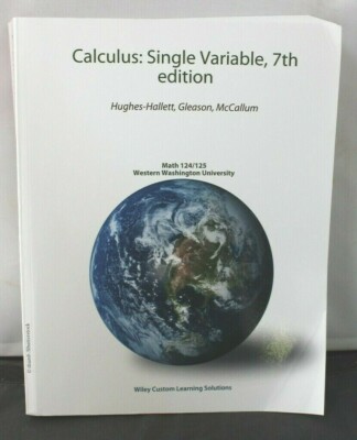 2019 Calculus Single Variable Custom Western Washington University 7th ...