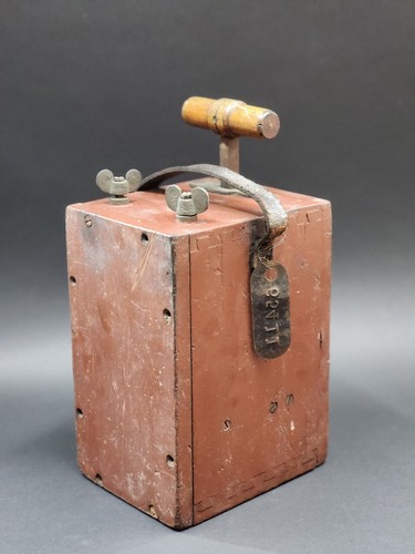 Antique PENNSYLVANIA COAL MINE Wood BLASTING MACHINE / DYNAMITE BLASTER ...