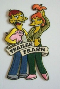 The Simpsons Cletus and Brandine as Trailer Trash Embroidered 4.5 ...