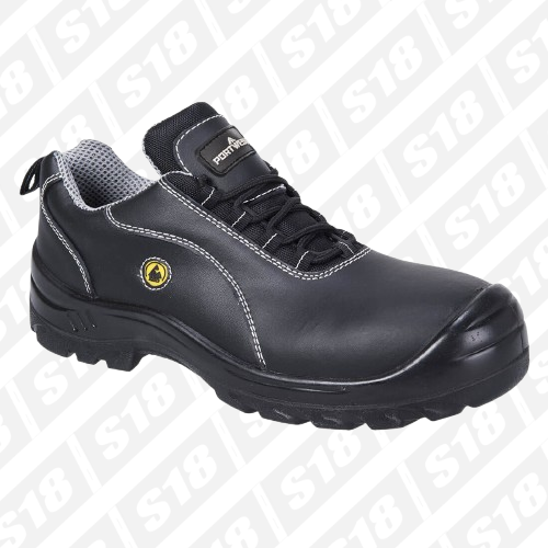 FC02 - Portwest Compositelite ESD Leather Safety Shoe S1 Black | eBay UK