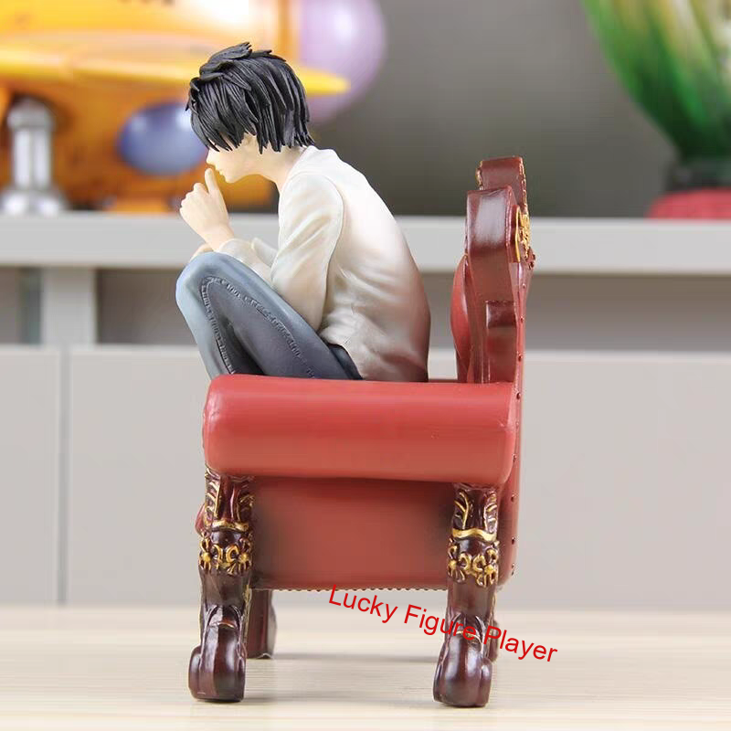 Anime DEATH NOTE L·Lawliet 17cm PVC Model Toy Sofa Squatting Figure ...