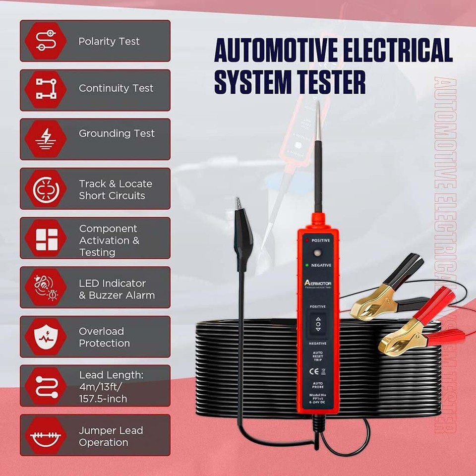 Digital Automotive Car Power Probe Circuit Electrical Tester Test ...