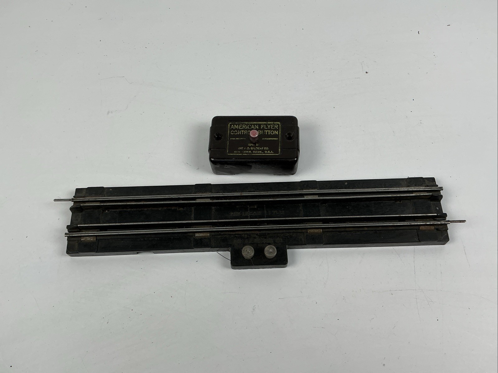 American Flyer S Gauge 710 Track Trip Section w/ Control Button | eBay