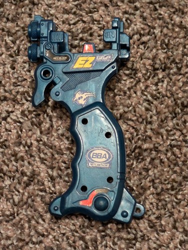 EZ Launcher Grip Custom + stickers Blue Beyblade TAKARA TOMY OLD ...