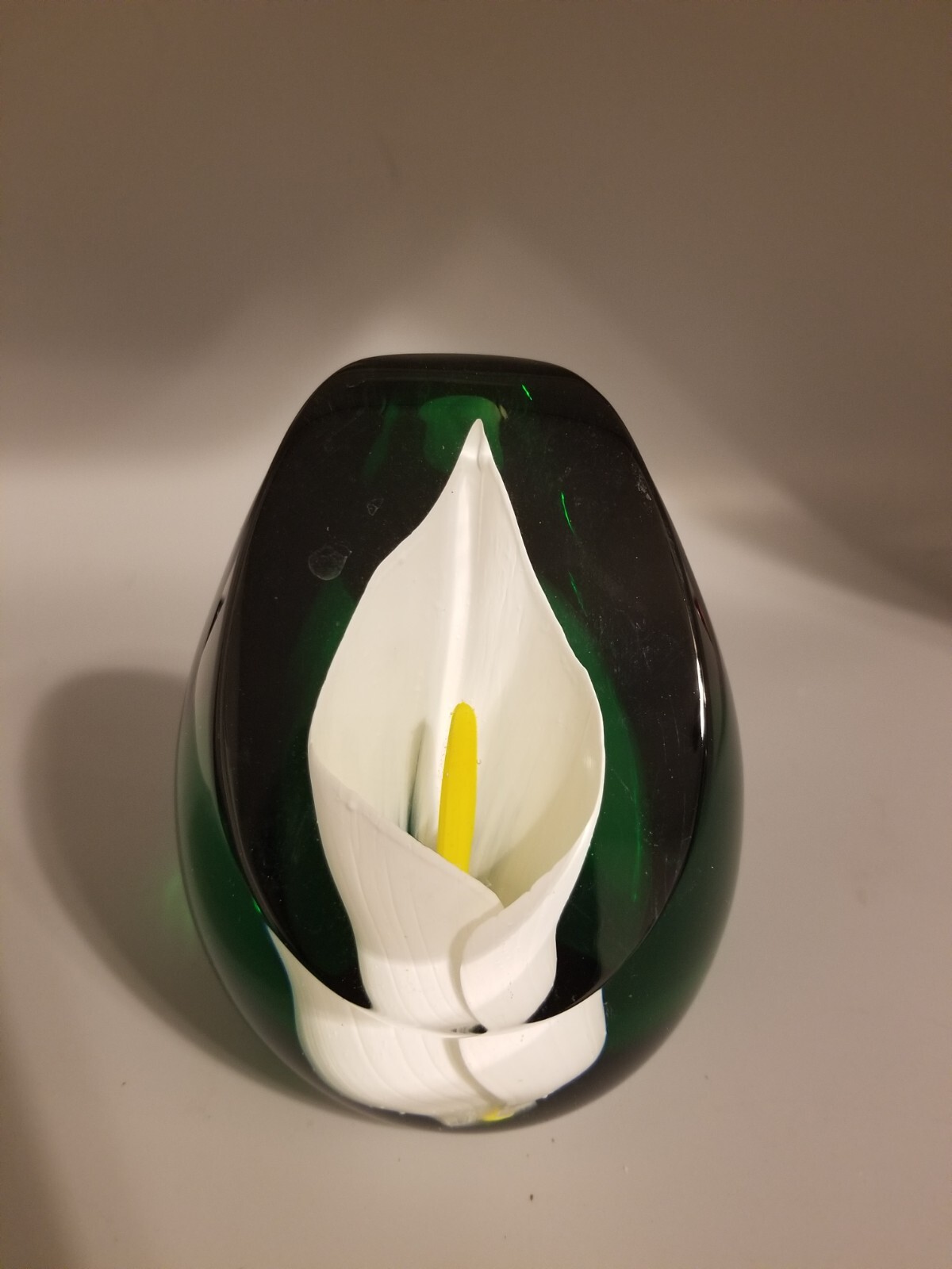 Rare Caithness Edinburg Scotland Limited Edition Calla Lily Paperweight ...