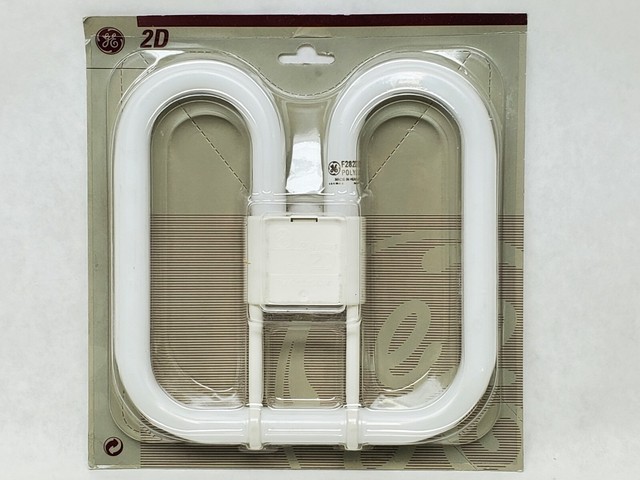 GE 38 Watt 2d Compact Fluorescent F38w2d/827 Polylux 4 Pin Light Bulb ...