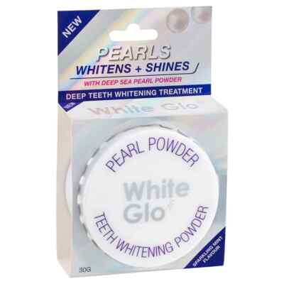 WHITE GLO Deep Sea Pearl Teeth Whitening Powder | eBay UK