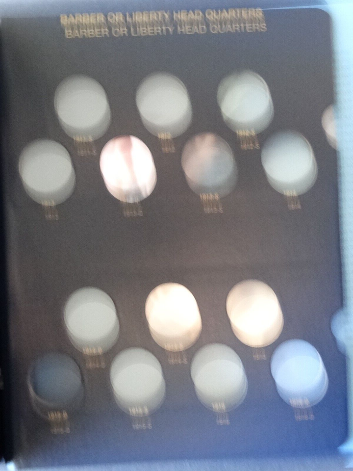 Whitman Barber or Liberty Head Quarter 1892-1916 P,D & SF Coin Album ...