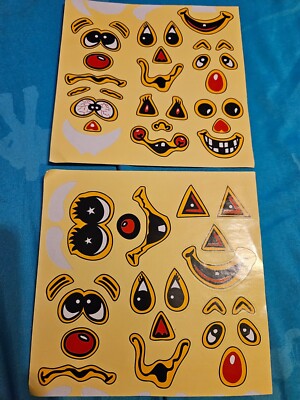 Scrapbook (Used) Sticker Lot - Faces Theme | eBay