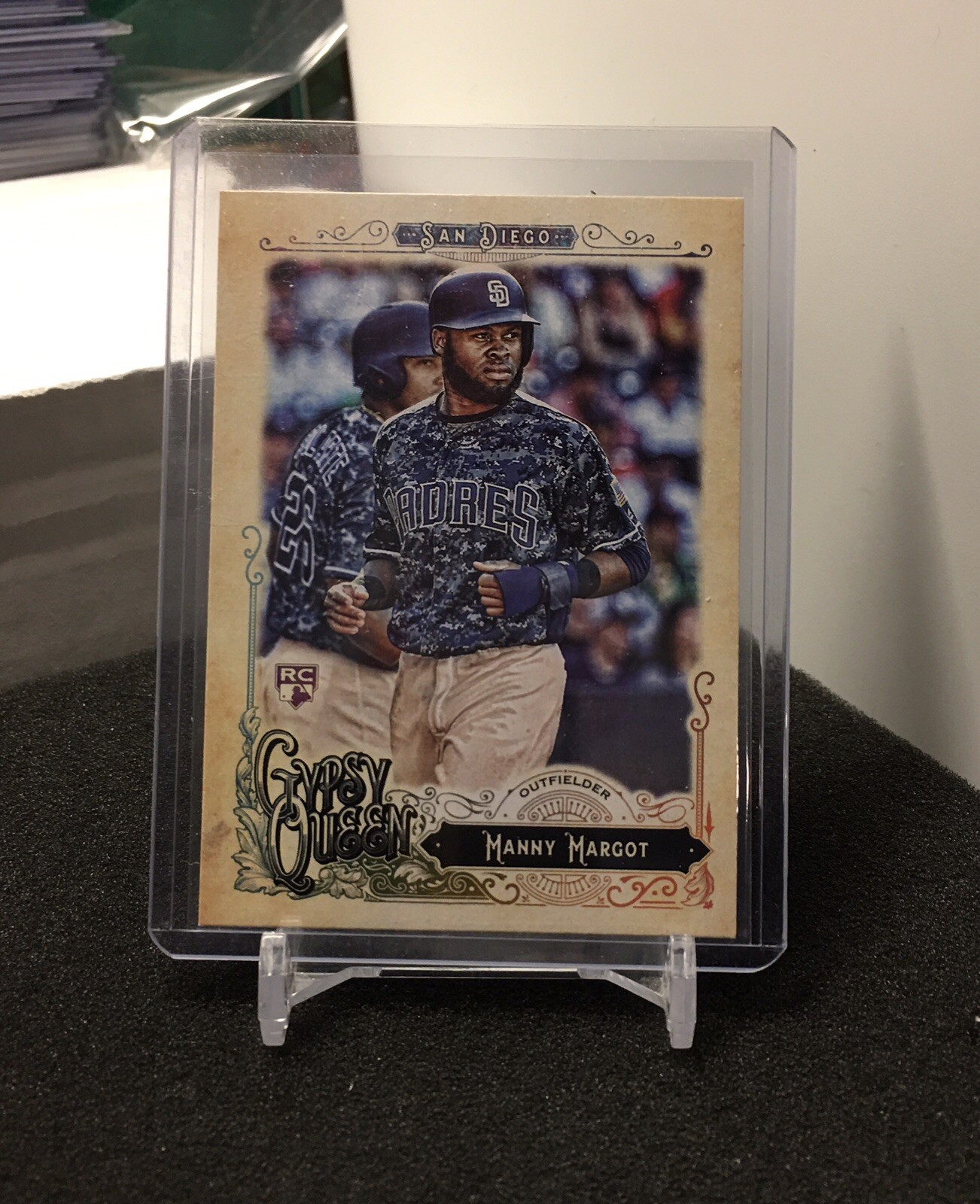 Manny Margot Rookie 2017 Topps Gypsy Queen card 43 San Diego Padres RC ...