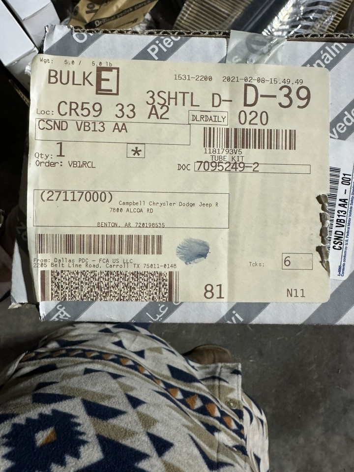 Genuine Mopar Tube Kit CSNDVB13AA | eBay
