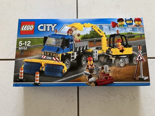 LEGO CITY 60152 Sweeper & Excavator Truck Jackhammer Construction Road ...