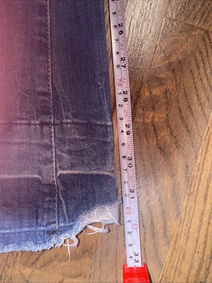 Jessica Simpson Size 26 Uptown Slim Marwood Ripped Frayed Hem Flare ...