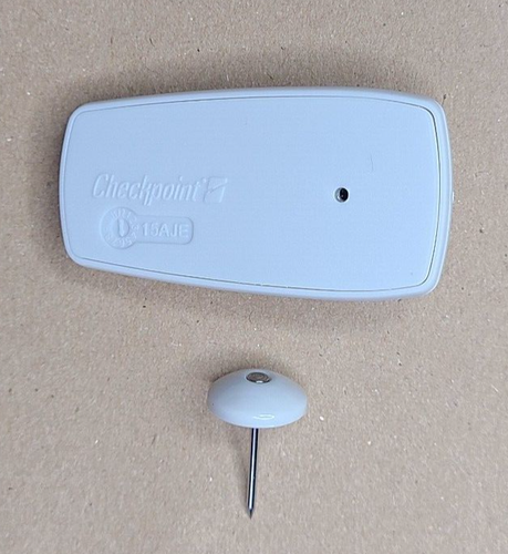 100 Checkpoint Security Hard Tags Anti Theft EAS Retail Sensor w/ Pins ...