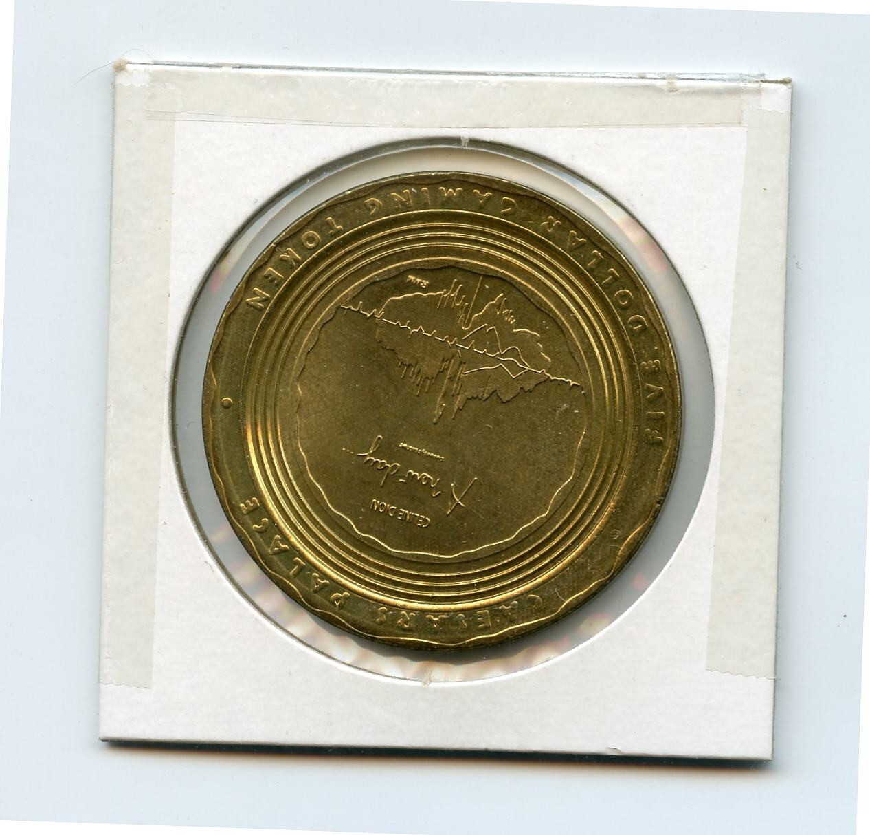 5.00 Token from the Caesars Palace Casino Las Vegas Nevada RWM 2003 W ...