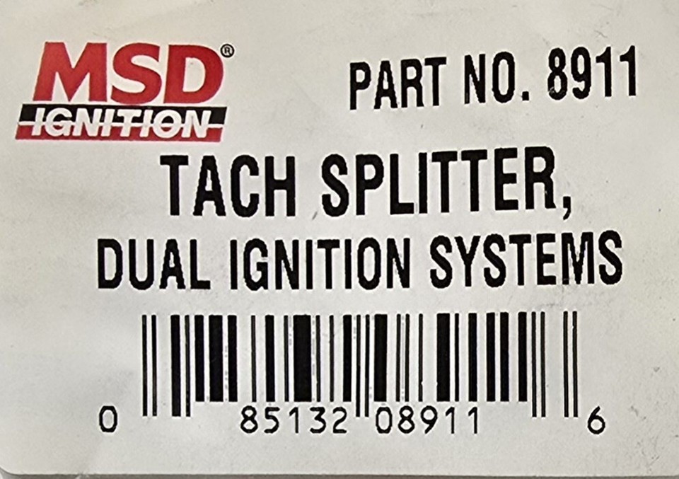 MSD 8911 Tach Splitter, Dual Ignition Systems | eBay