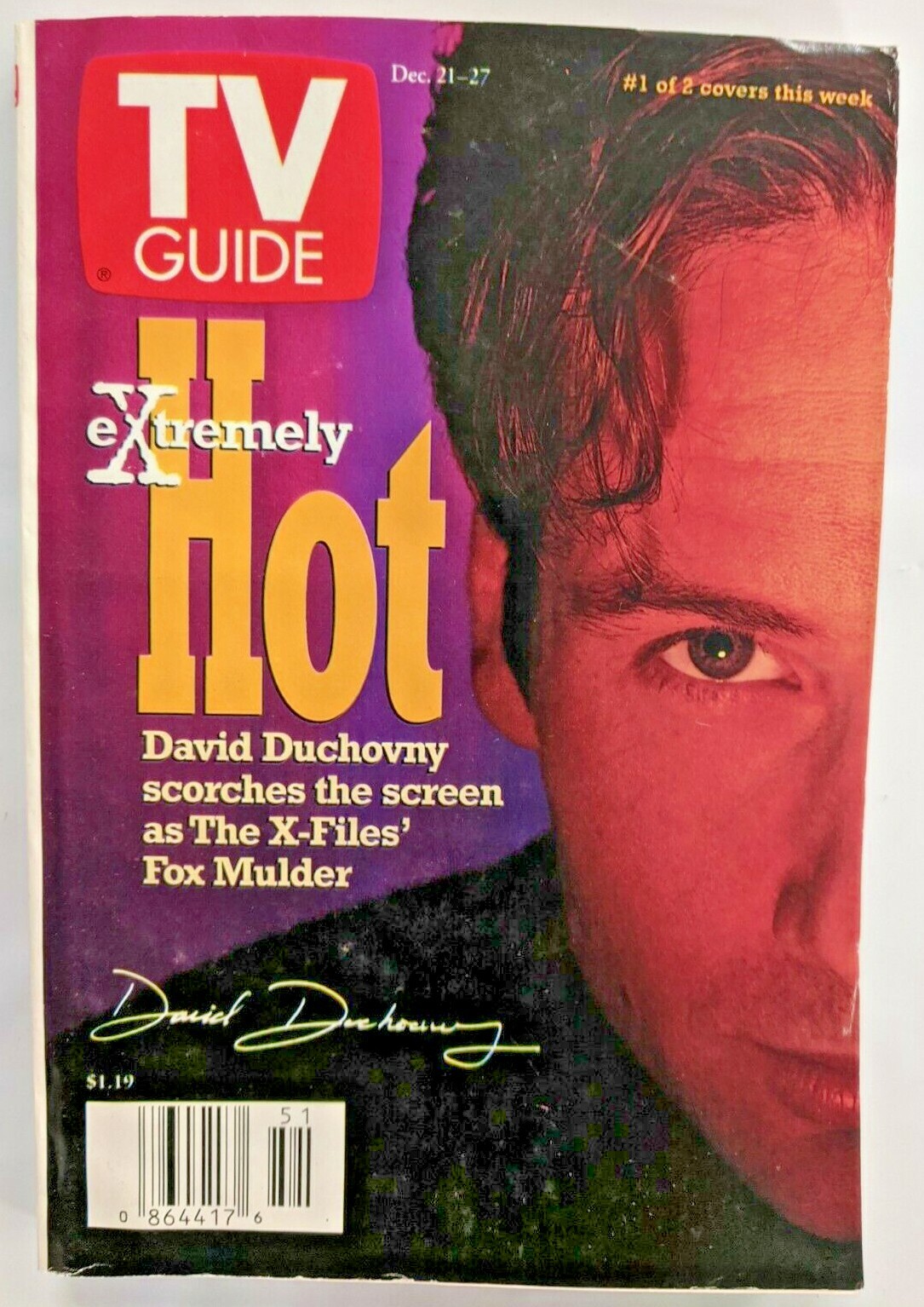TV Guide Magazine December 21-27 1996 David Duchovny Cover -M252 | eBay