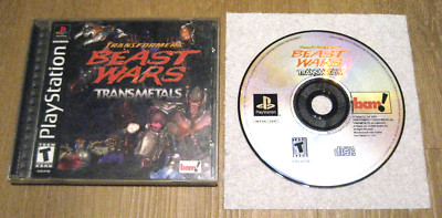 PS1 SONY PLAYSTATION VIDEO GAME TRANSFORMERS BEAST WARS TRANSMETALS ...