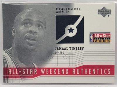 02-03 Upper Deck All-Star Weekend Authentics Jamaal Tinsley Relic Card ...