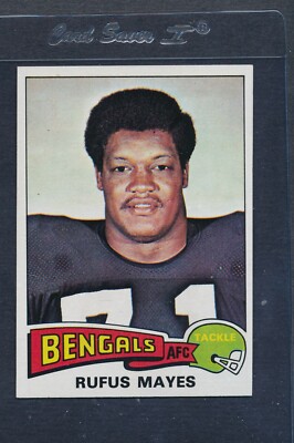 1975 Topps #168 Rufus Mayes Bengals NM/MT *644 | eBay