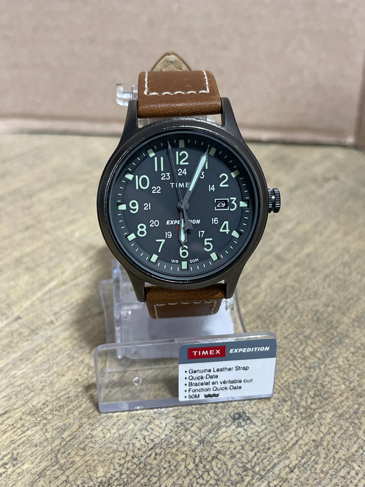 Timex Men's TW4B18400 Expedition Scout Solar 40mm Brown/Gunmetal Watch ...