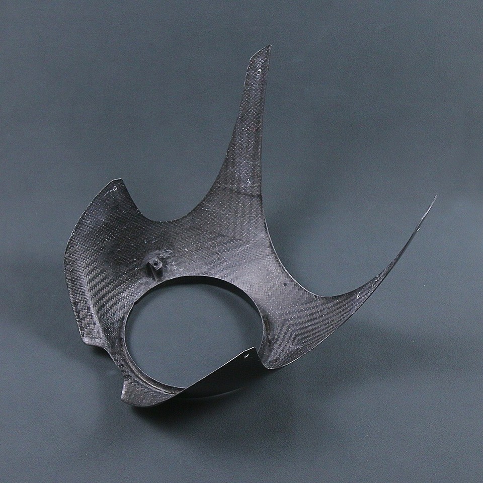 Carbon Fiber Front Headlight Windshield Semi Fairing Cowl For Kawasaki ...