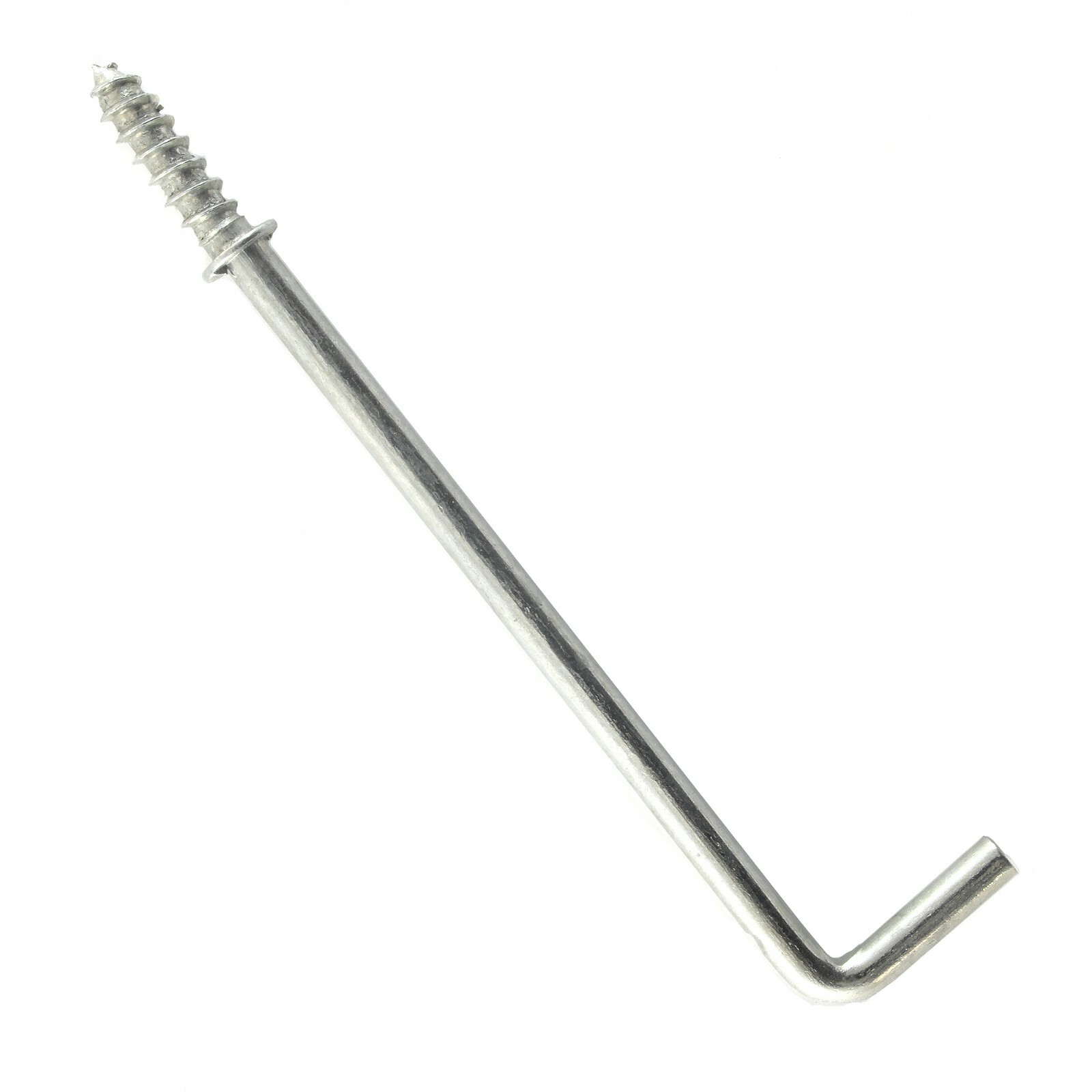 Square L Shaped Screw Hooks 50mm / 75mm Cup Dresser Shouldered Screw in ...