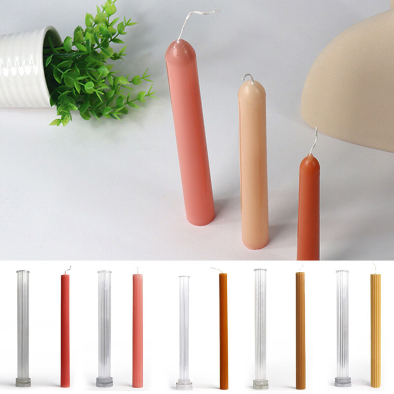 Candle Mold Thin Long Rod Shape Acrylic Candle Making DIY Mould ...