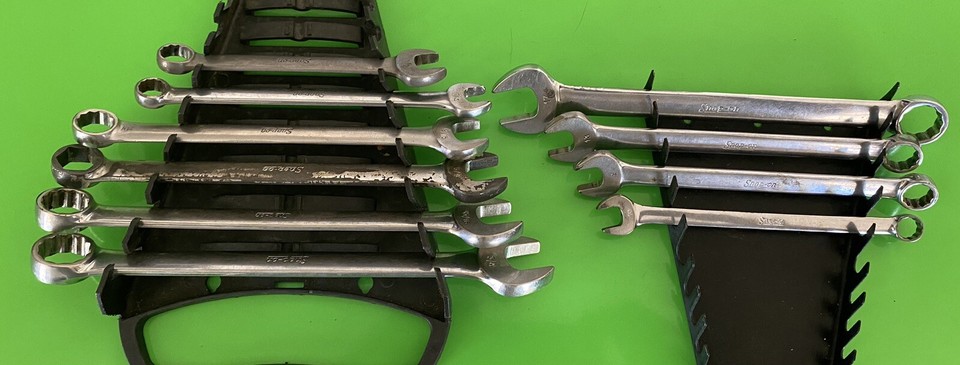 10 Piece Snap-on Metric & Standard Flank Drive Master Wrench Set Made ...