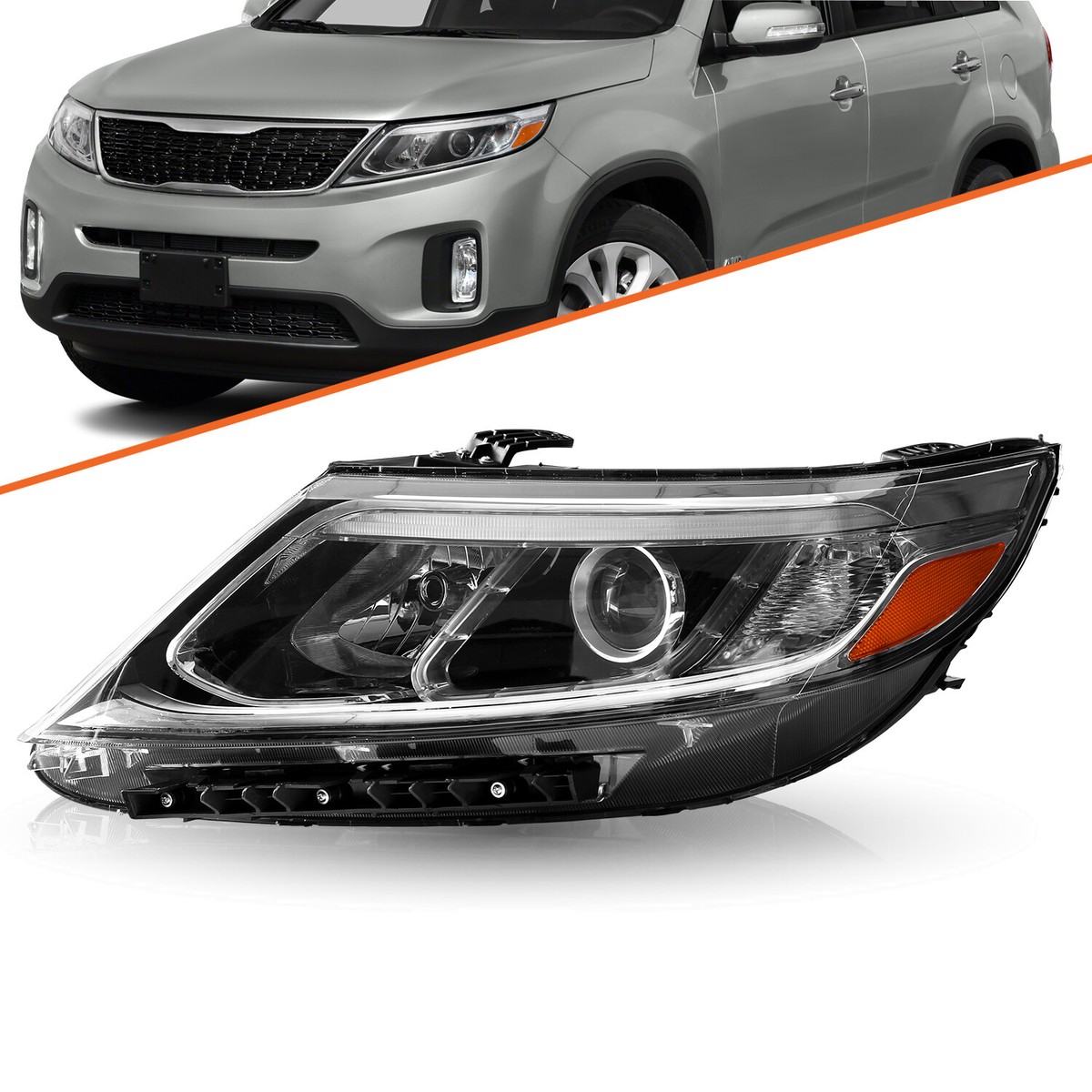 Kia Sorento Headlight Replacement KIA SORENTO LEFT HALOGEN LED