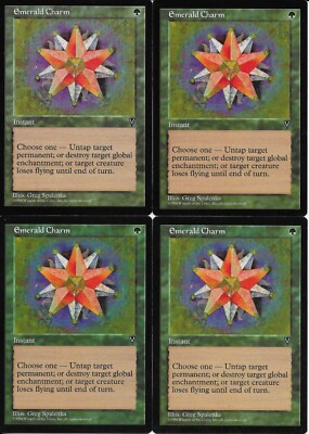 MTG: EMERALD CHARM Visions COMMON; played, Excellent condition x4 | eBay