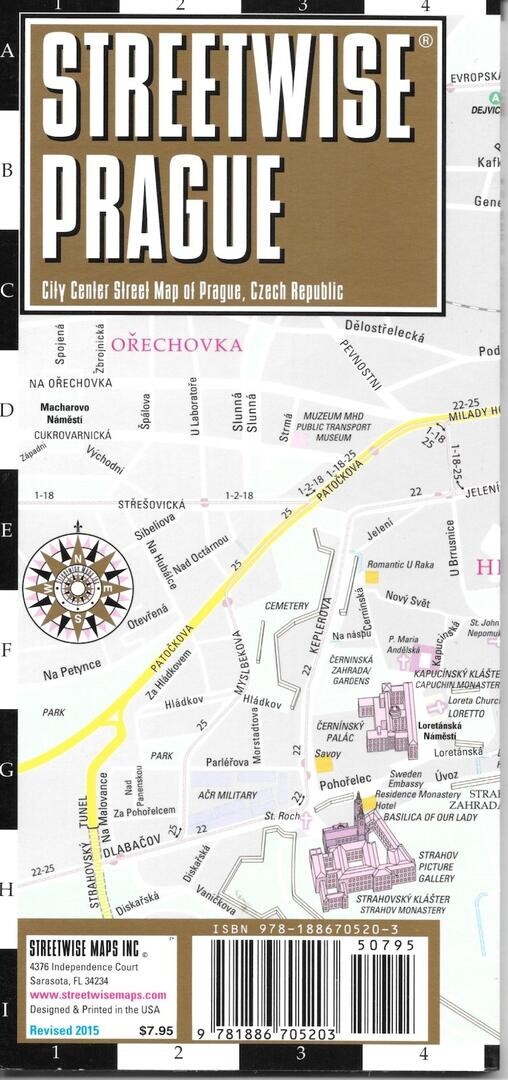 Streetwise Prague Map - Laminated City Street Map of Prague, Czech ...
