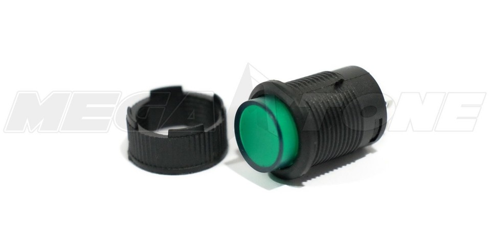 16mm Latching Push Button Switch ON-OFF w/Green LED Lamp R16-503AD - USA SELLER! | eBay