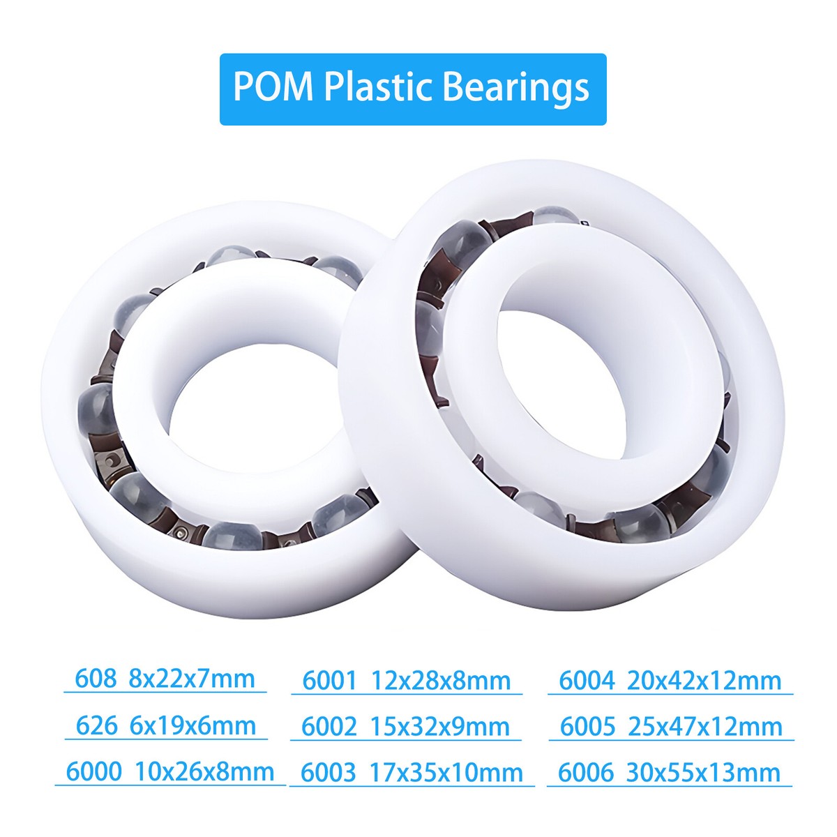 Ball Bearing Race Plastics PPT Smoother And Quieter Running With