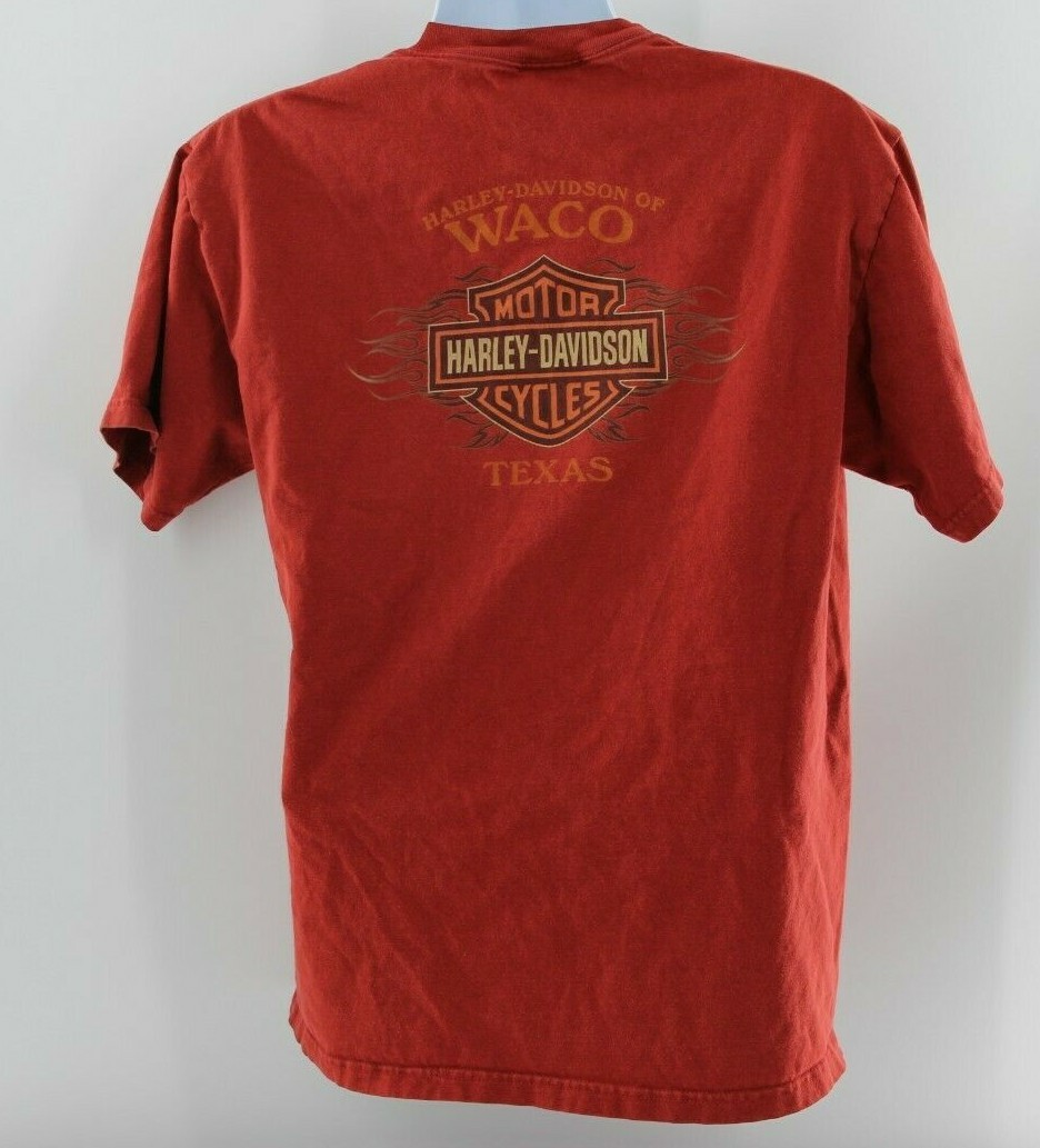 Harley Davidson Men's Large Red Hot Rider T-Shirt Wac… - Gem