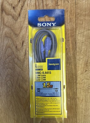 Sony Vmc-il4415 4pin to 4pin I.link Handycam IEEE 1394 Cable | eBay