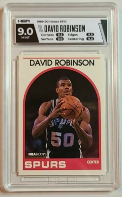 1989 NBA Hoops David Robinson #310 HGA 9.0 Mint Basketball Card 🏀 🔥 RC ...