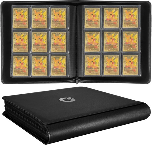 Toploader Binder, top loader binder for cards, 36 pages with 9 pockets ...