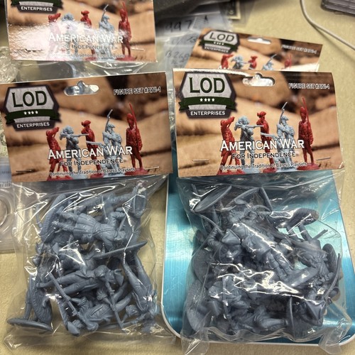 Lot Of 4 Sets - LOD Set AWI-1 American War For Independence Plastic Toy ...