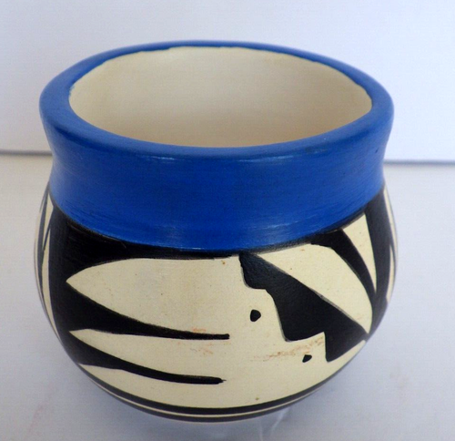 Vintage Ute Mountain Indian Tribe Handmade Terra Cotta Pottery Bowl Pot ...