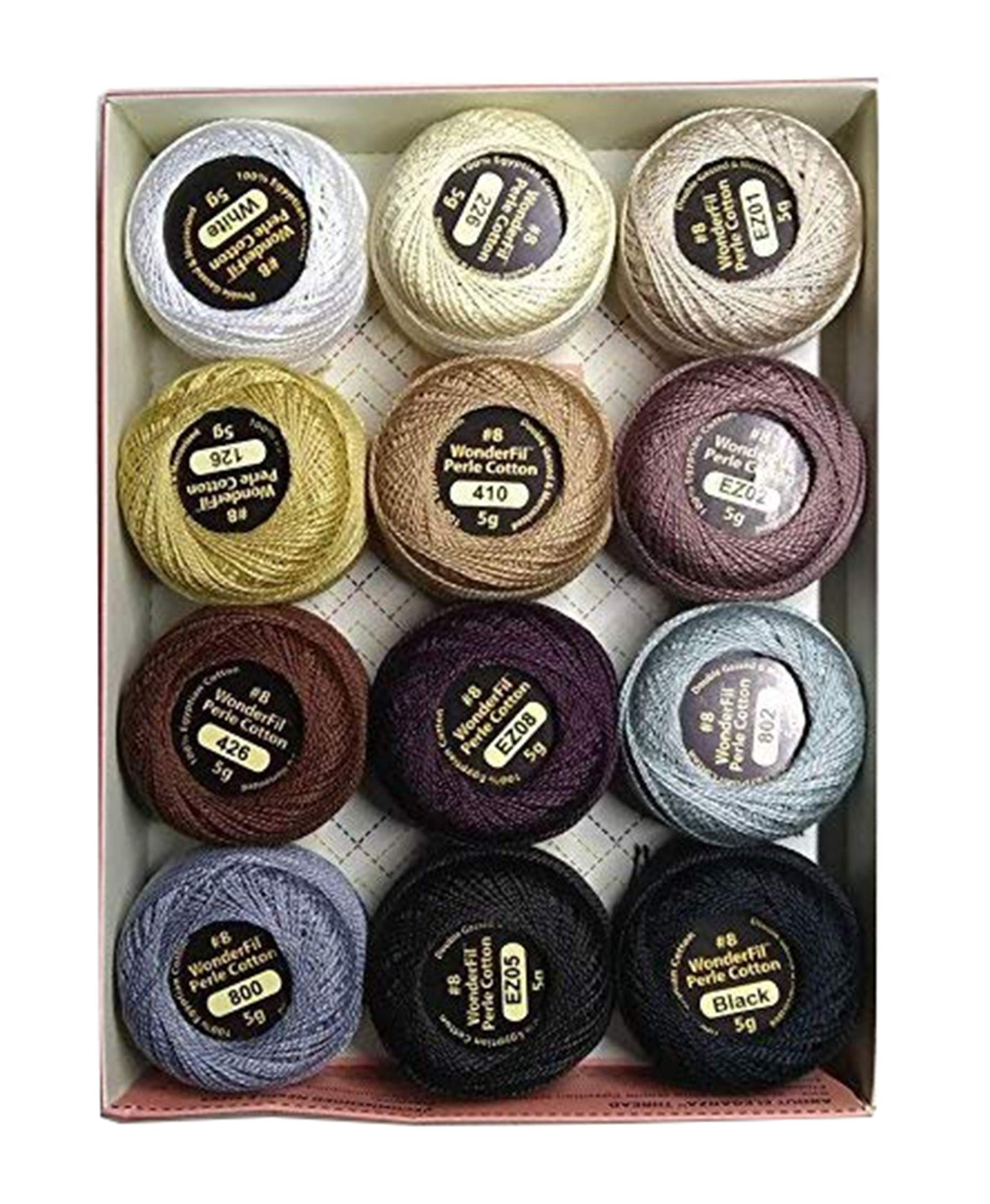 Wonderfil #8 Perle Cotton Embroidery Thread Sampler Collection ...