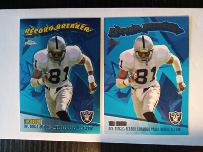 2003 Topps Chrome Record Breakers #RB28 Tim Brown & Topps Raiders Free ...