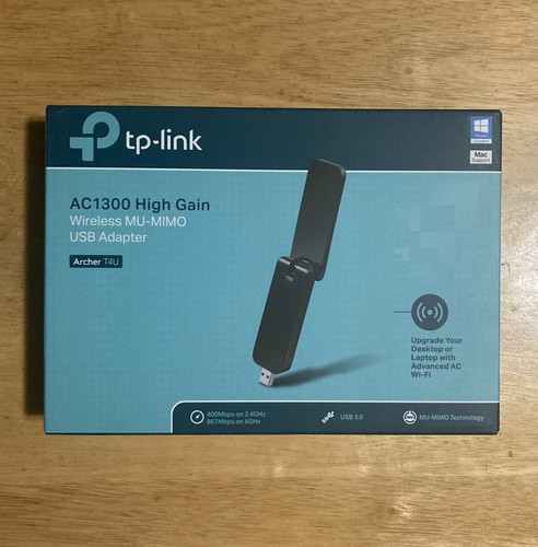 TP-Link Archer T4U V3 AC1300 Wireless Dual Band MU-MIMO USB 3.0 Wi-Fi ...