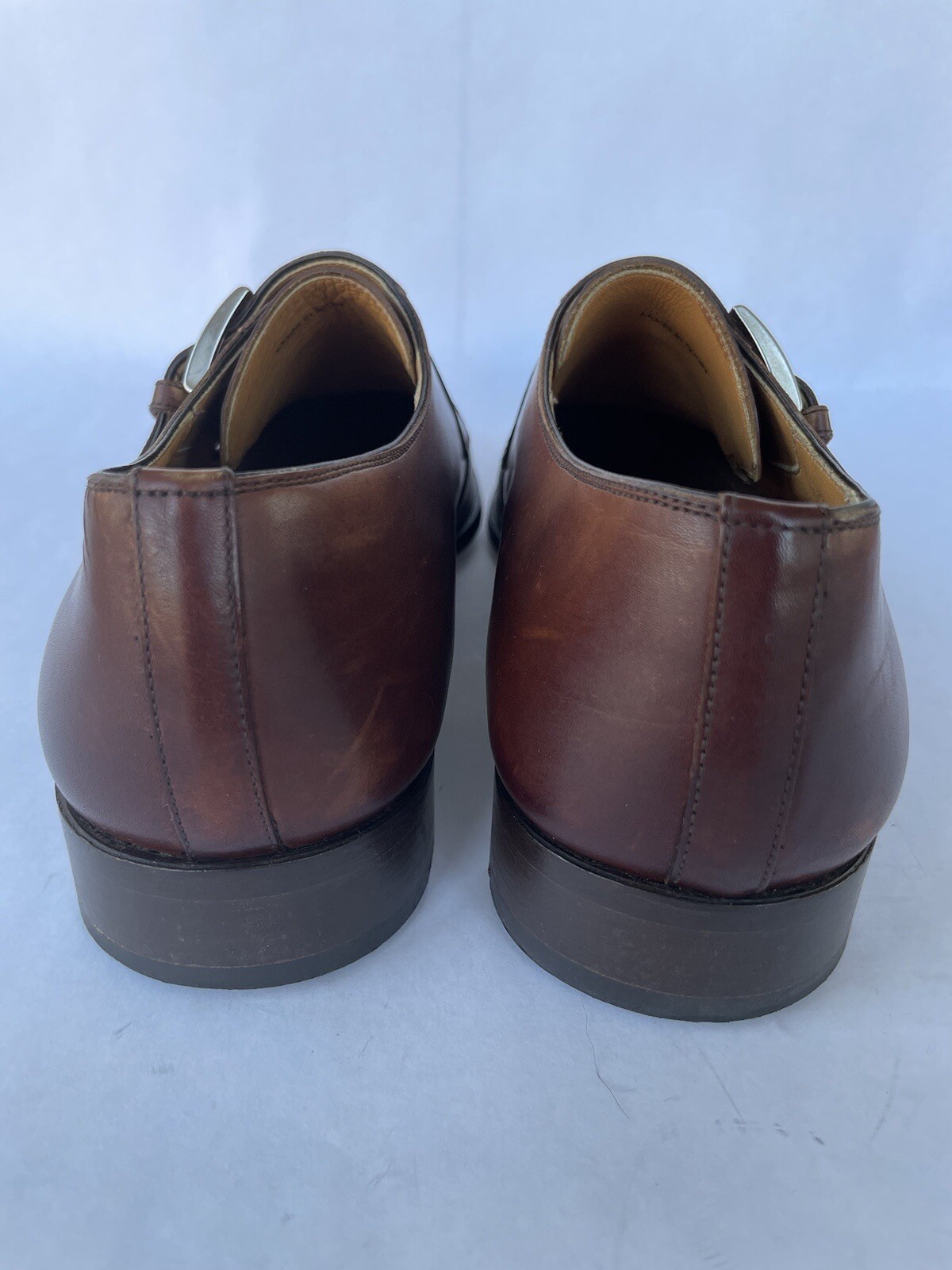 Magnanni Marco II Monk Strap Leather Dress Shoes Cuero Brown Size 8 M ...