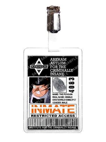 Batman Animated Arkham Asylum Inmate Cosplay Prop Costume Comic Con ...