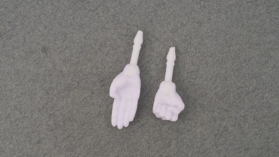 Power Rangers Mighty Morphin Pink Ranger Fist Hands 6" 1/12 Scale ...