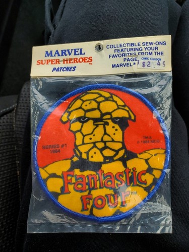Vintage Fantastic Four THING Logo 1984 Marvel Comics Patch BRAND NEW ...