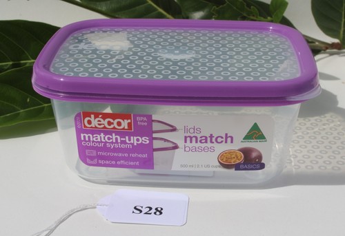 Decor Colour Match-ups 500mL Food Container Purple New FNQ_Variety S28 ...